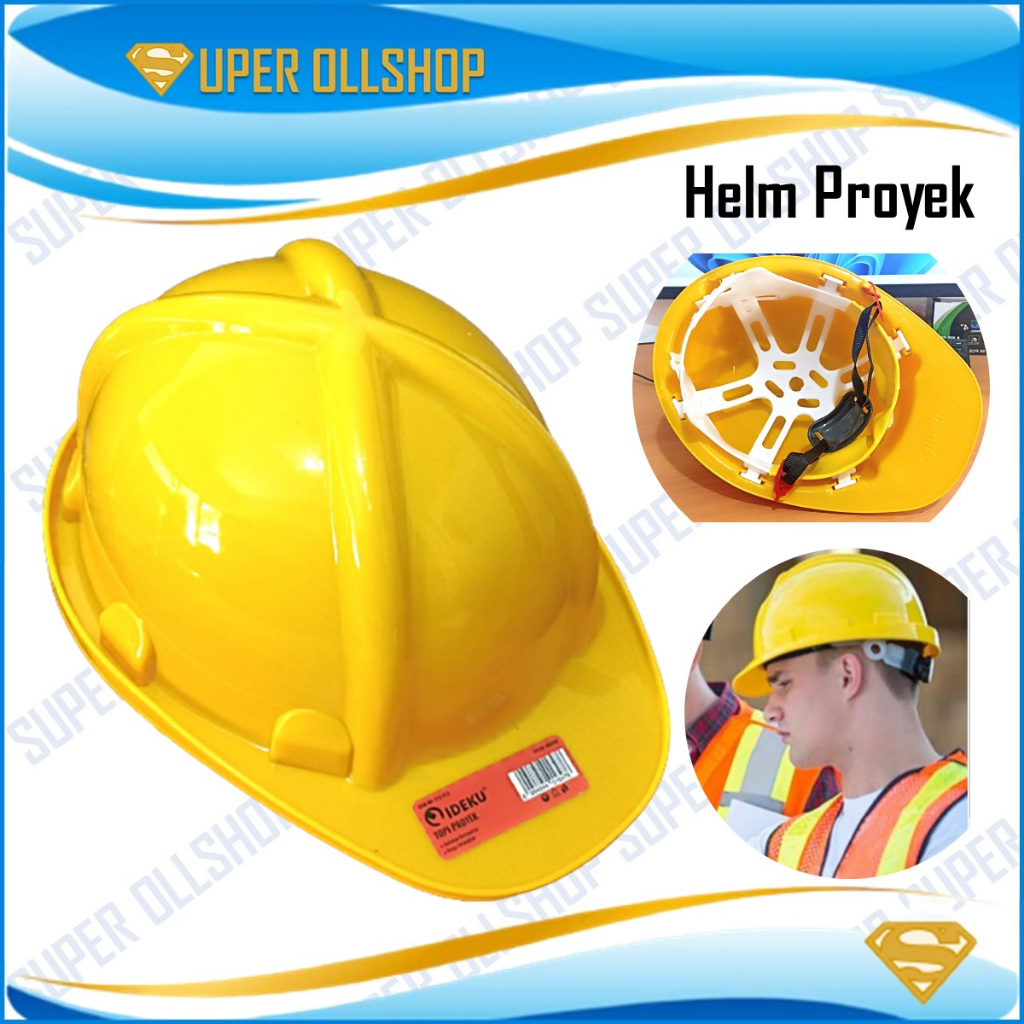 Jual BISA COD Helm Helem Proyek V-Guard Safety Lengkap Dengan Tali Dagu ...