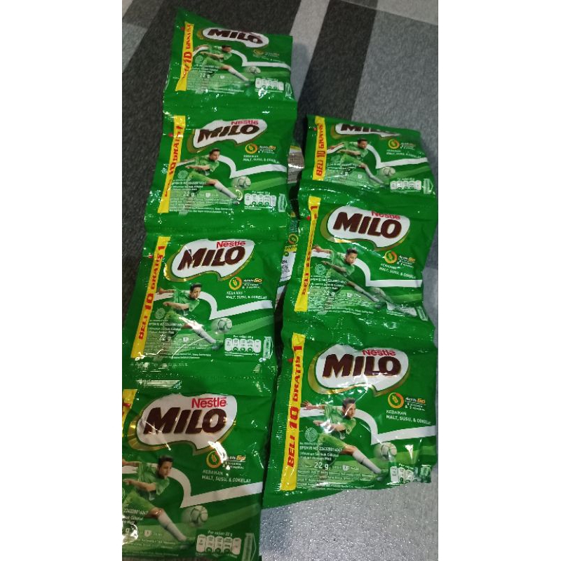 Jual milo activ go sachet 22g (10 sachet gratis 1) / milo 1 renteng ...