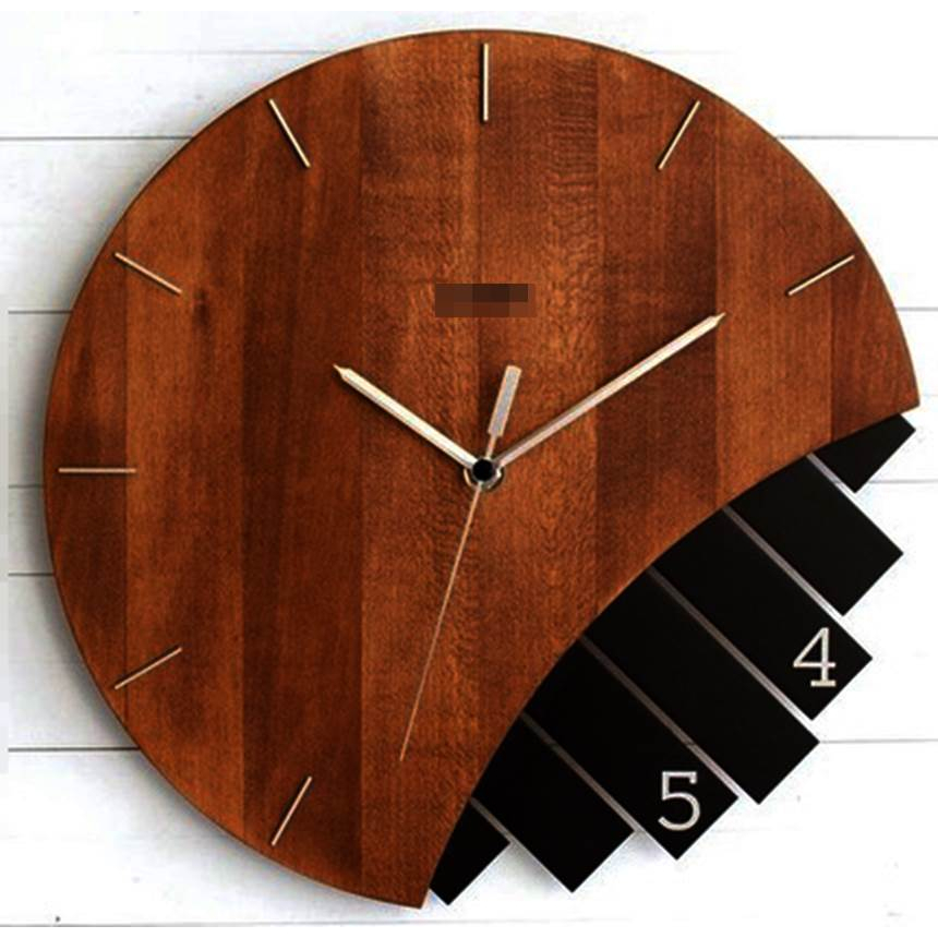 Jual Jam Dinding Model Antik Modern Kayu Solid Kerajinan Minimalis ...