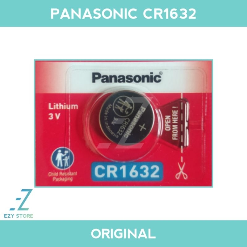 Jual Baterai Panasonic CR1632 Original Lithium Battery 3V Batrai CR ...
