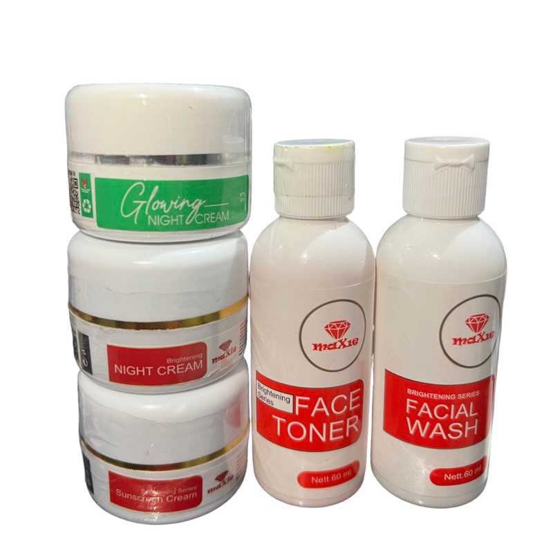 Jual Sepaket Maxie glow + Serum DNA Glowing Maxie - Paket Maxie + Cream ...