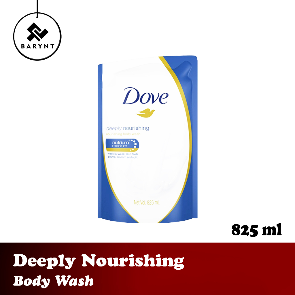 Jual Dove Body Wash Deeply Nourishing Refill 825 ml Sabun Cair Isi ...