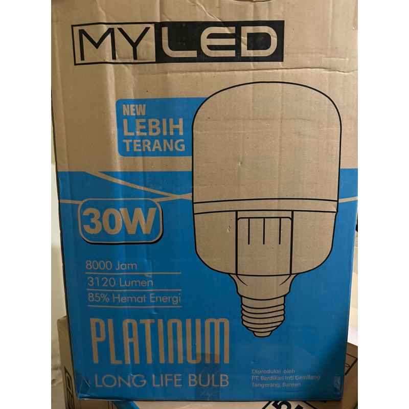 Jual Lampu LED 30 Watt Putih Myled Platinum 30W Bohlam LED 30w Daylight ...