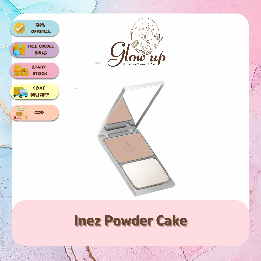 Jual GLOWUP Inez Precious Powdery Cake/ PPC / Two Way Cake / Pressed ...