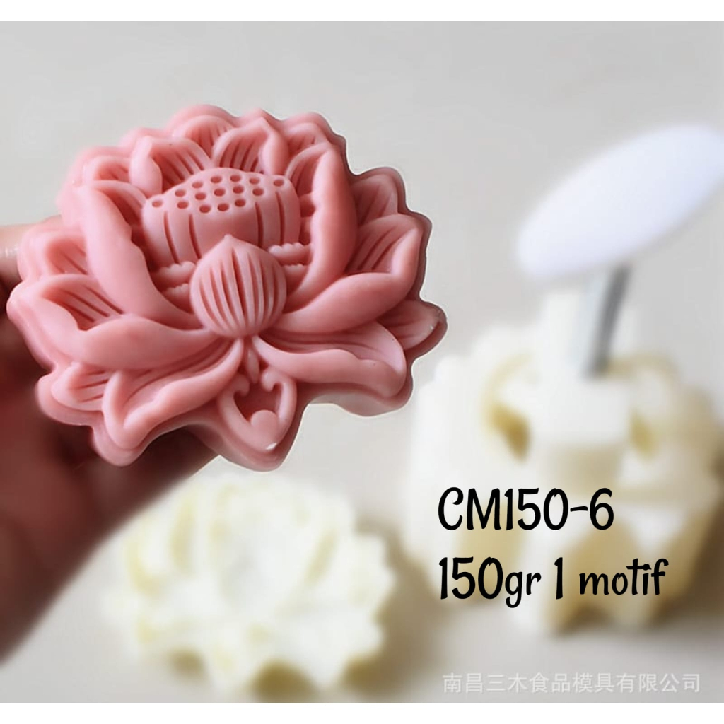Jual Cetakan Mooncake Teratai Lotus 150g Cetakan Kue Bulan Moon Cake ...