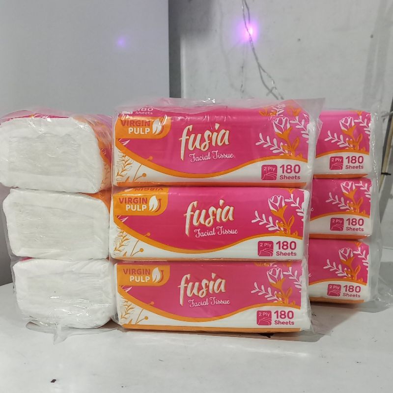 Jual Fusia Tissue Wajah 2ply 180 Sheets x 3 | Shopee Indonesia