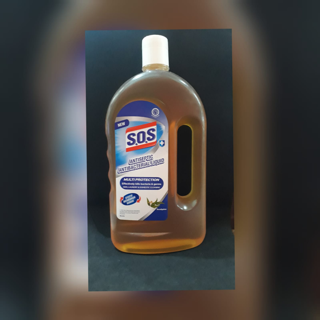 Jual SOS ANTISEPTIC LIQUID ANTIBACTERIAL EUCALYPTUS 750ML | Shopee ...