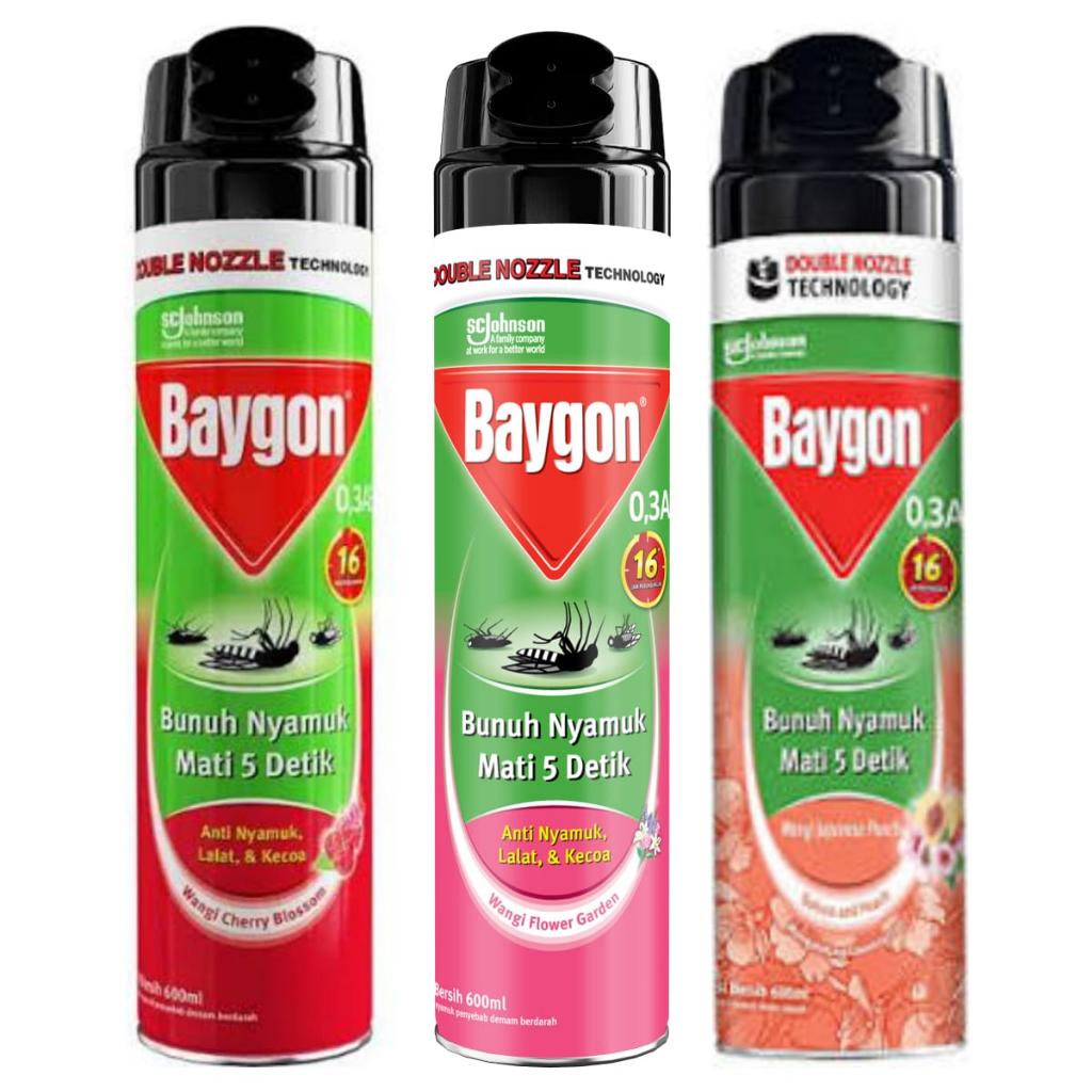 Jual BAYGON Spray Double Nozzle 600ml | Shopee Indonesia