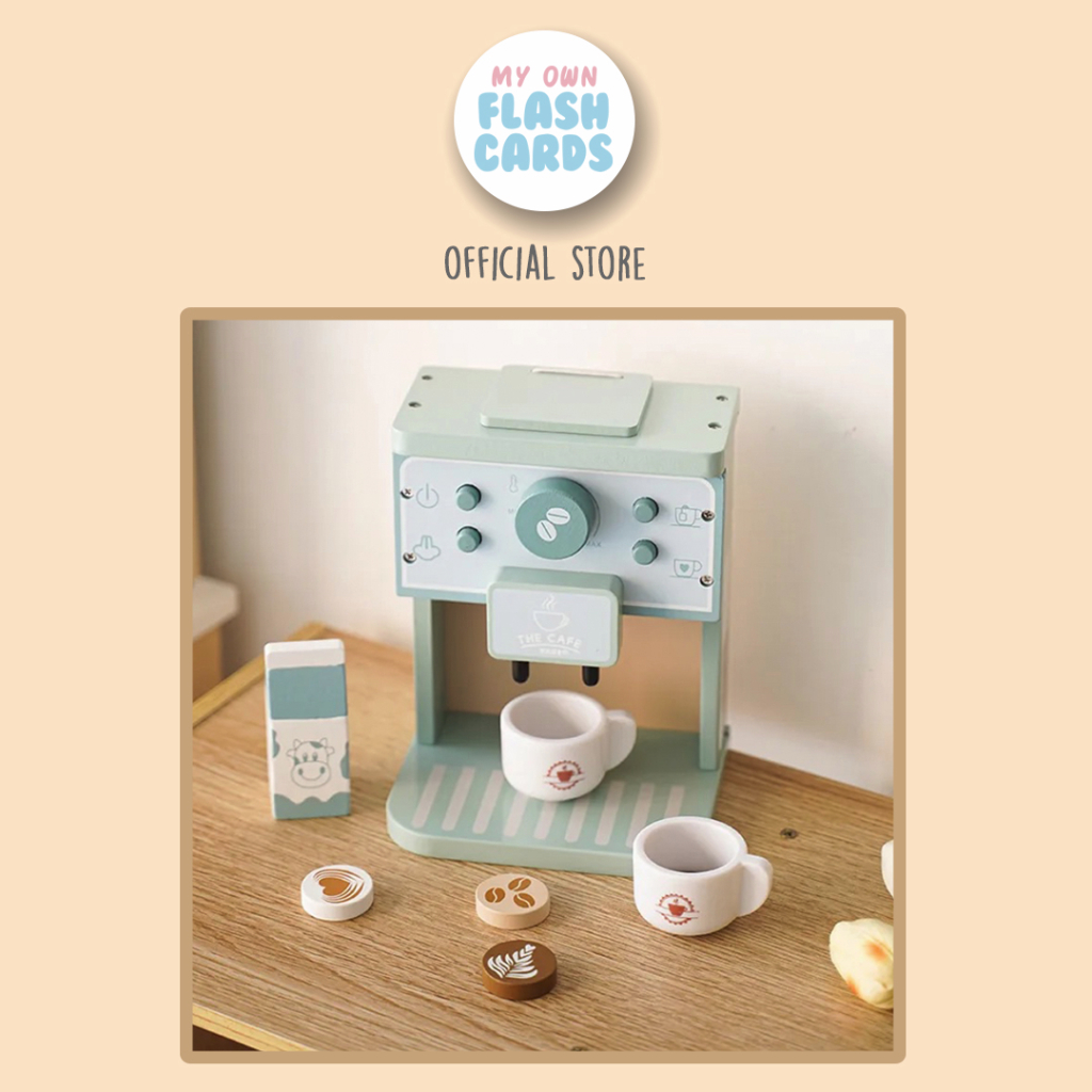 Jual Wooden Kabi Coffee Machine Wooden Coffee Maker Milk, Kids Coffee ...