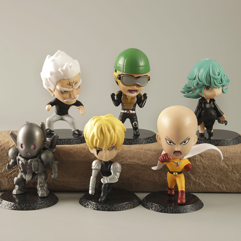 Jual 1 SET ACTION FIGURE ONE PUNCH MAN SAITAMA OPM CHIBI MINIATUR ANIME ...