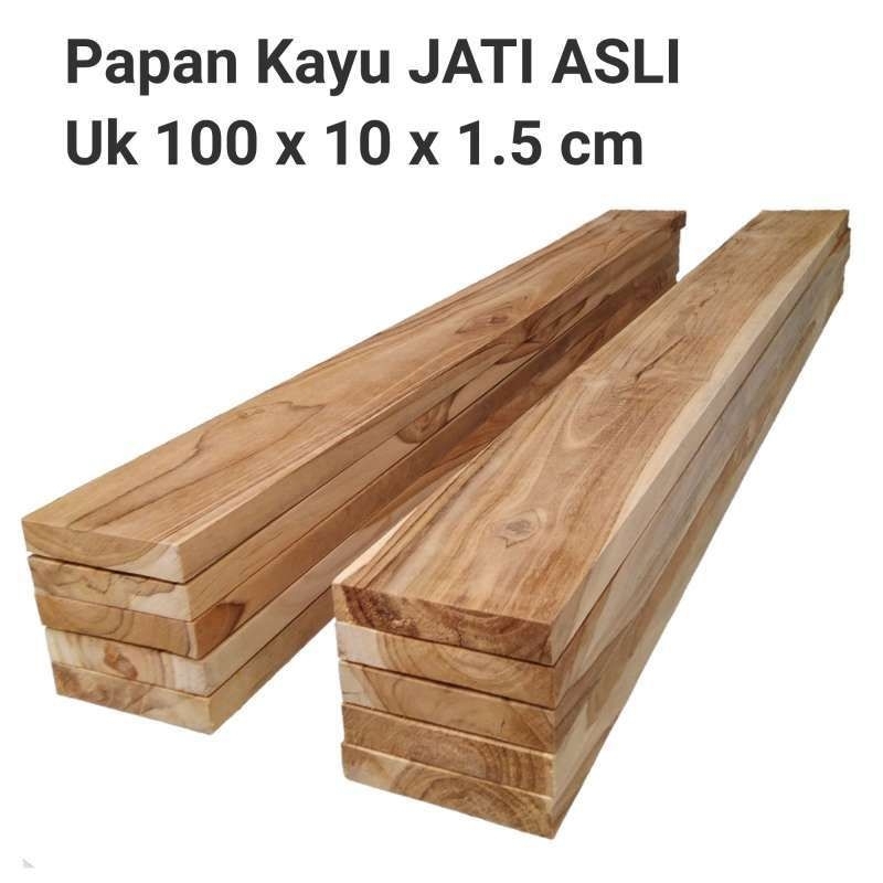 Jual papan kayu jati perhutani TPK sudah di serut halus | Shopee Indonesia