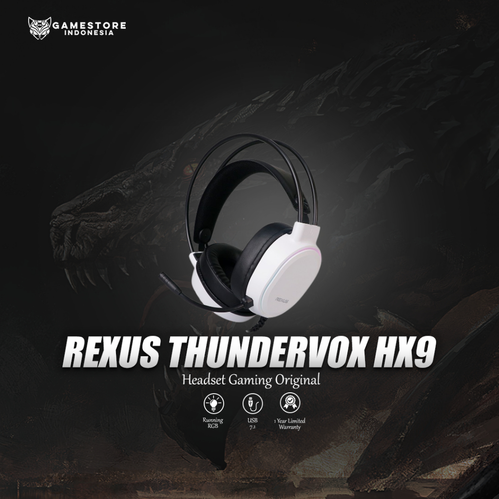 Jual Rexus Headset Gaming Thundervox HX9 Surround 7.1 - Original ...