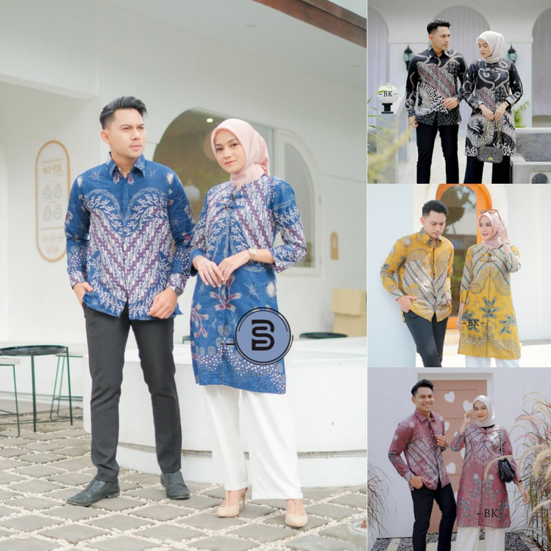 Jual Batik Couple Baju Batik Couple Modern Atasan Batik Tunik dan ...