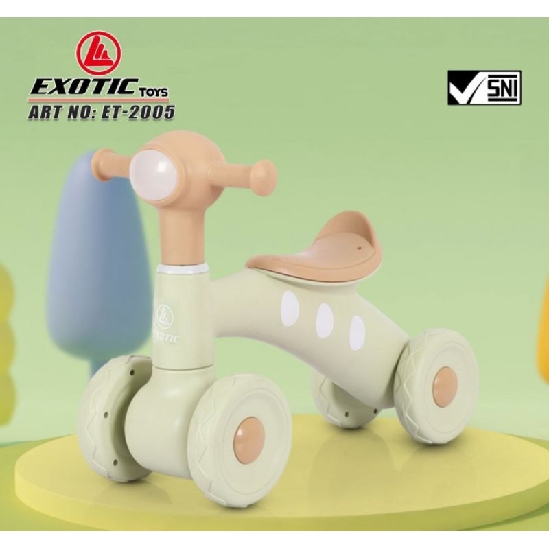 Jual Sepeda dorong anak balance bike mainan play ground Exotic ET 2005 ...
