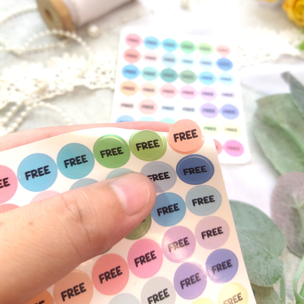 Jual Sticker free full color colorfull stiker penanda free untuk ...