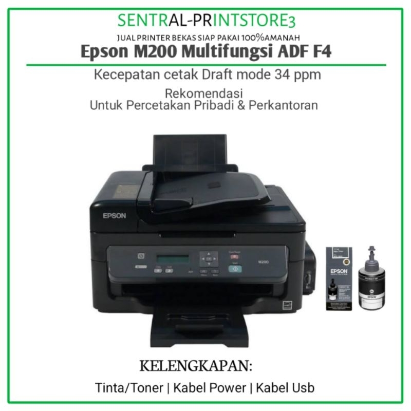 Jual printer epson m200 multifungsi A4 F4 bergaransi | Shopee Indonesia