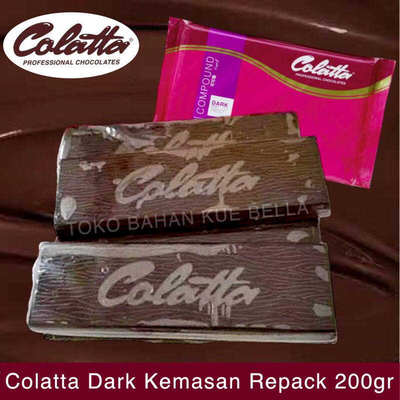 Jual COLATTA DARK REPACK 200gr - Coklat Batang Leleh Es Kulkul | Shopee ...