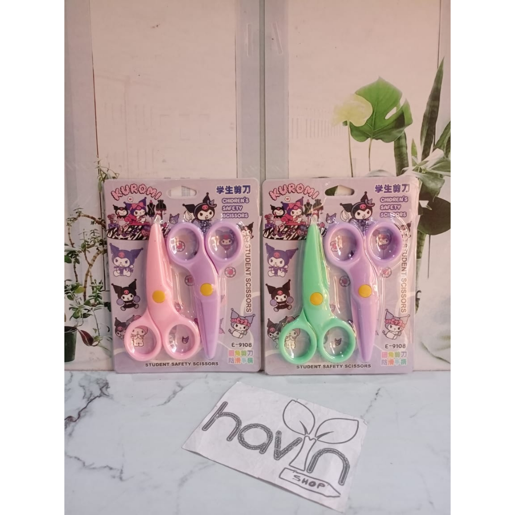 Jual GUNTING/SCISSORS KIDS/gunting fancy anak SANRIO KUROMI CINNAMOROLL ...