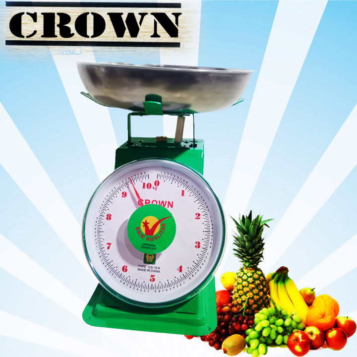 Jual TOP 1 !! Timbangan Jarum/Analog/Duduk/Mangkok/Laundry MEREK CROWN 5/10/15/20 kg | Shopee ...