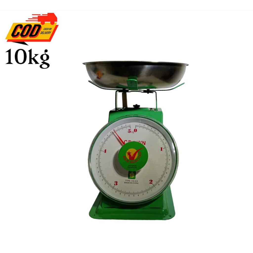 Jual TOP 1 !! Timbangan Jarum/Analog/Duduk/Mangkok/Laundry MEREK CROWN 5/10/15/20 kg | Shopee ...