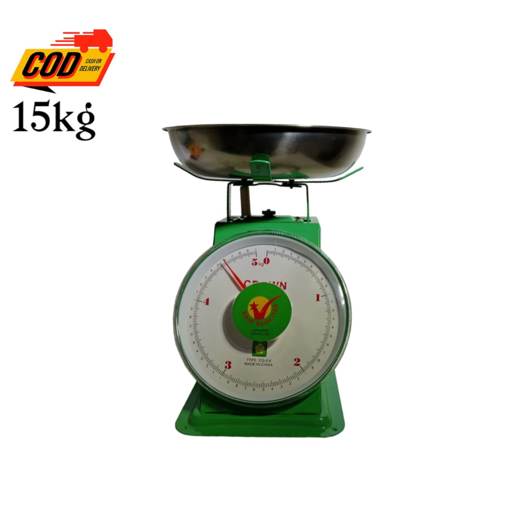 Jual TOP 1 !! Timbangan Jarum/Analog/Duduk/Mangkok/Laundry MEREK CROWN 5/10/15/20 kg | Shopee ...