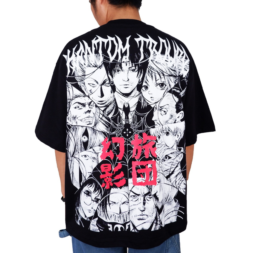 Jual GENEI RYODAN HUNTER X HUNTER KAOS OVERSIZE HITAM COMBED SABLON ...