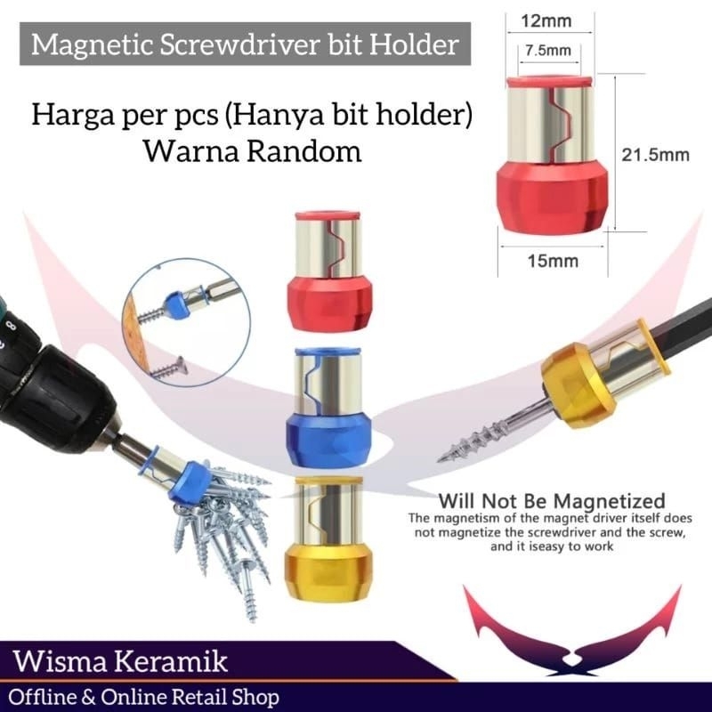 Jual holder magnet untuk obeng , magnetic screwdriver bit holder ...