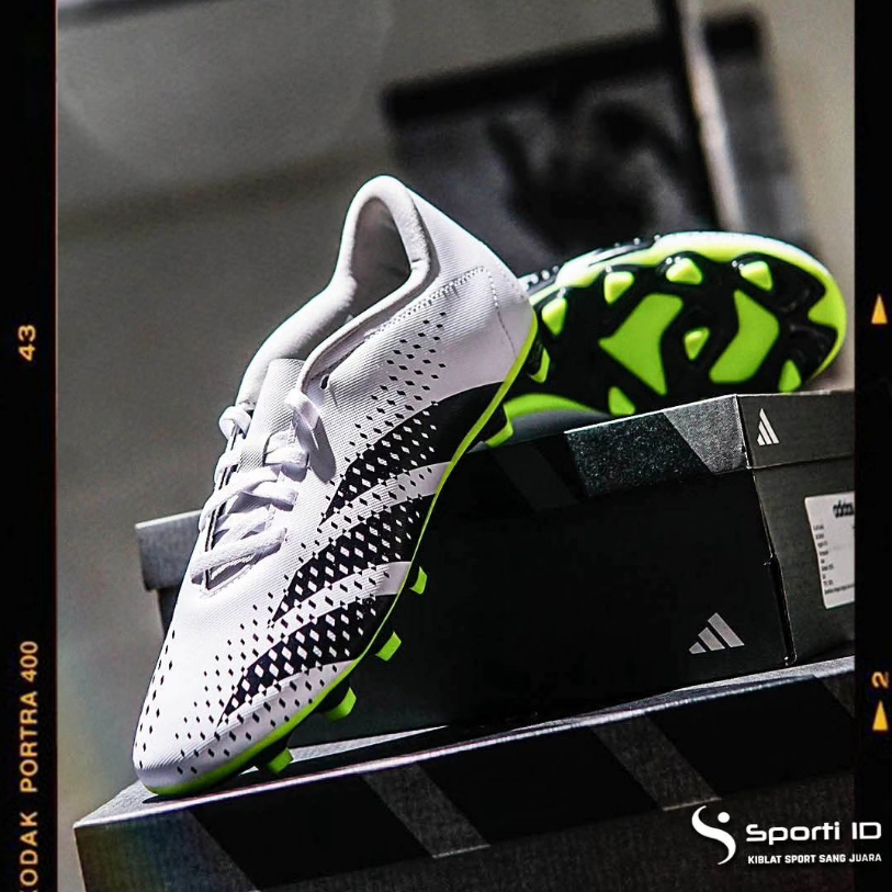 Jual Sepatu Bola Adidas Predator Accuracy.4 FxG - White Black Lemon ...