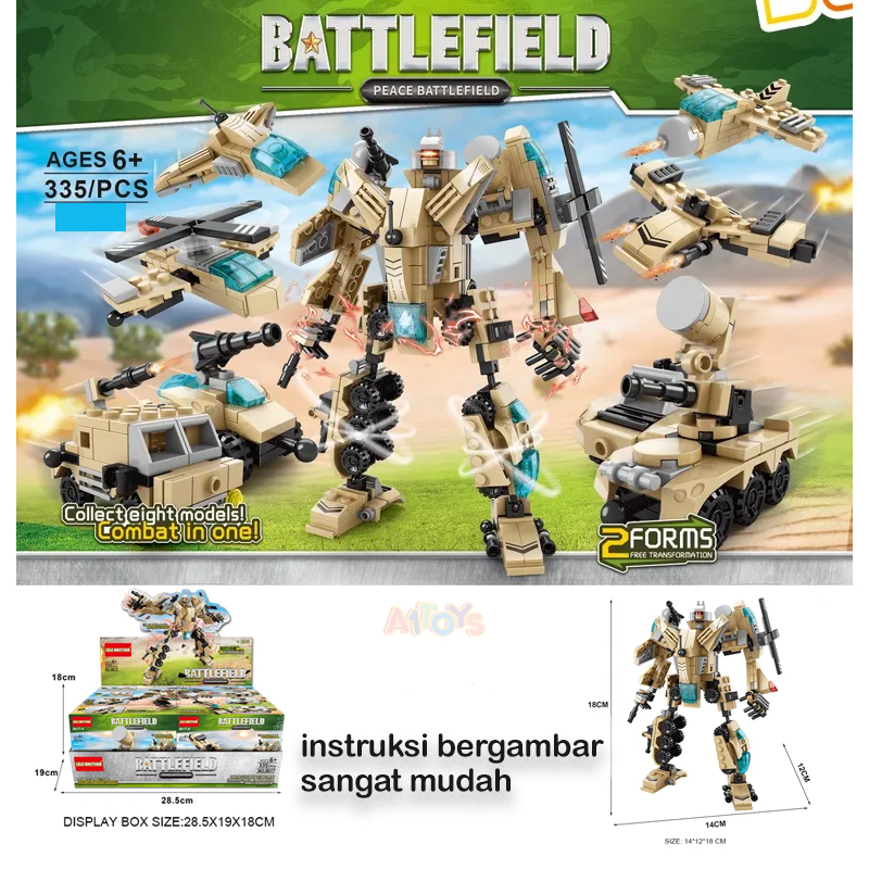 Jual Mainan Robot mainan pesawat tenpur mainan helikopter mainan tank ...