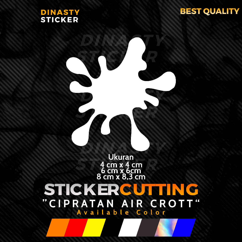 Jual STICKER STIKER CUTTING CIPRATAN AIR BERCAK CROT | Shopee Indonesia