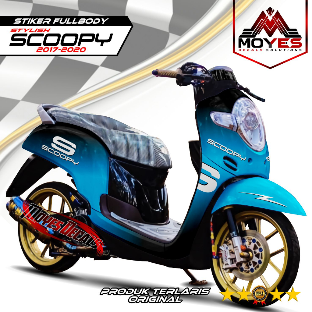 Jual decal scoopy 2018/2019/2020 stiker fullbody variasi 2 warna ...