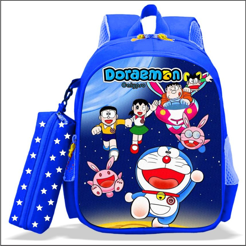 Jual Tas Ransel Sekolah Anak PREMIUM karakter Anime DORAEMON 2in1 ...