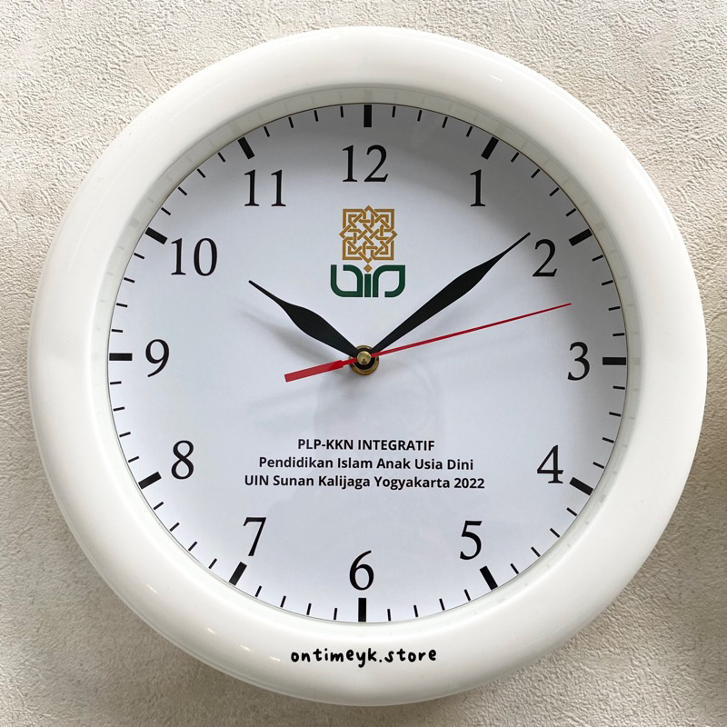Jual Jam Dinding Custom 30 cm Kado Wedding/ Wisuda/ Magang/ Souvenir ...