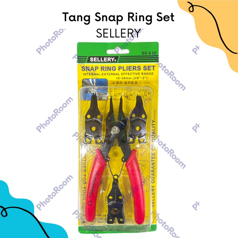 Jual Sellery Snap Ring Pliers Set | Sellery Tang Snap Ring Set Bengkok ...