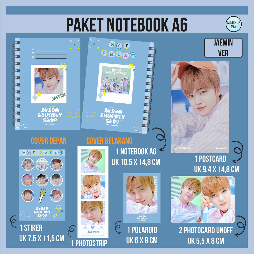 Jual PAKET HEMAT NOTEBOOK NCT DREAM LAUNDRY SHOP UNOFFICIAL - FANKIT ...