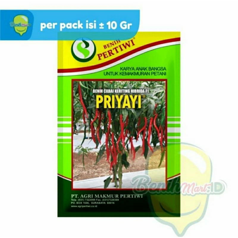 Jual Benih Cabai Kriting Hibrida F1 PRIYAYI (10gram) | Shopee Indonesia