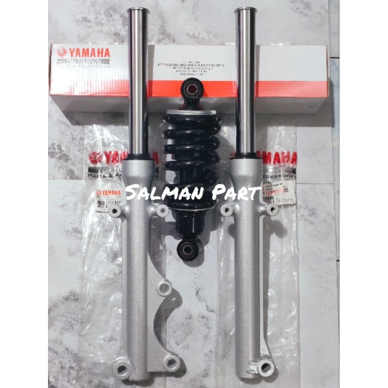 Jual Shockbreaker Belakang Plus As Shock Tabung Depan Yamaha Jupiter MX old lama 1S7 | Shopee ...