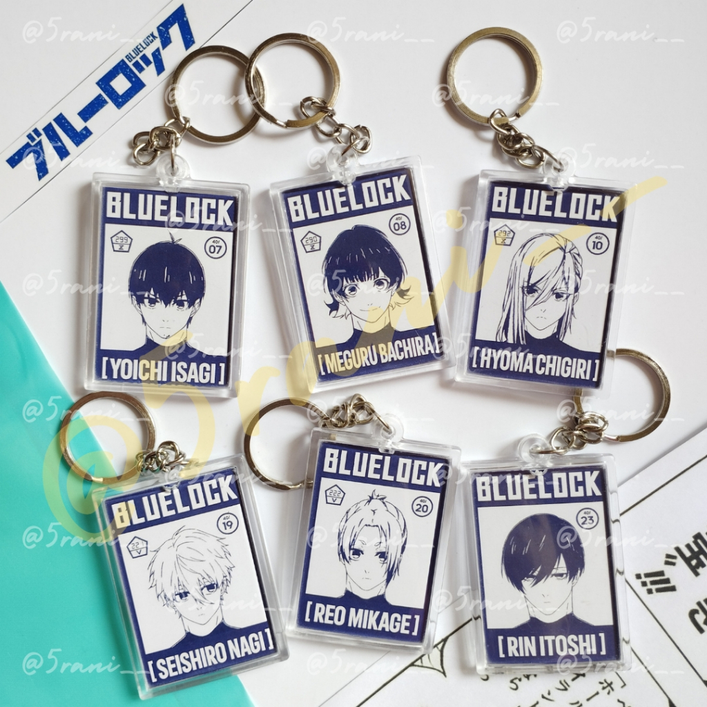 Jual Keychain anime BLUELOCK Gantungan Kunci Akrilik manga manhwa ...