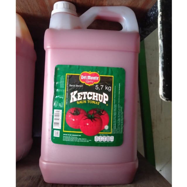 Jual Del monte saos tomat jerigen 5,7kg | Shopee Indonesia