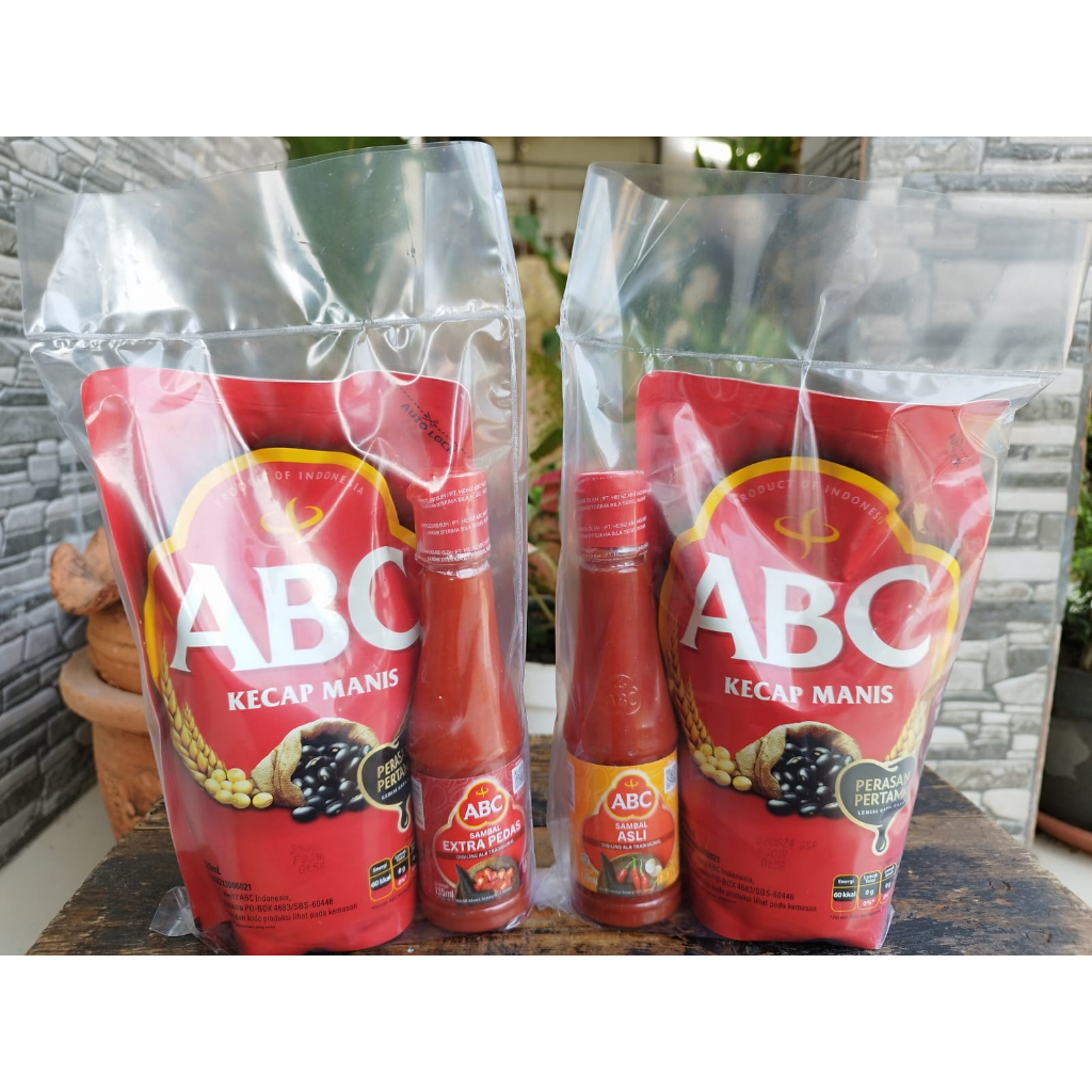 Jual kecap ABC manis 520ml free sambal ABC asli / extra pedas 135ml ...