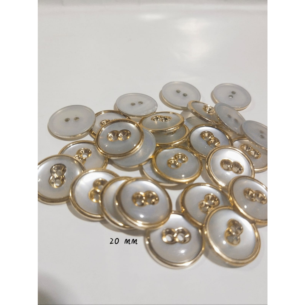 Jual KANCING BAJU IMPORT MOTIF MATA LIST GOLD 11mm-13mm-15mm-18mm-20mm ...