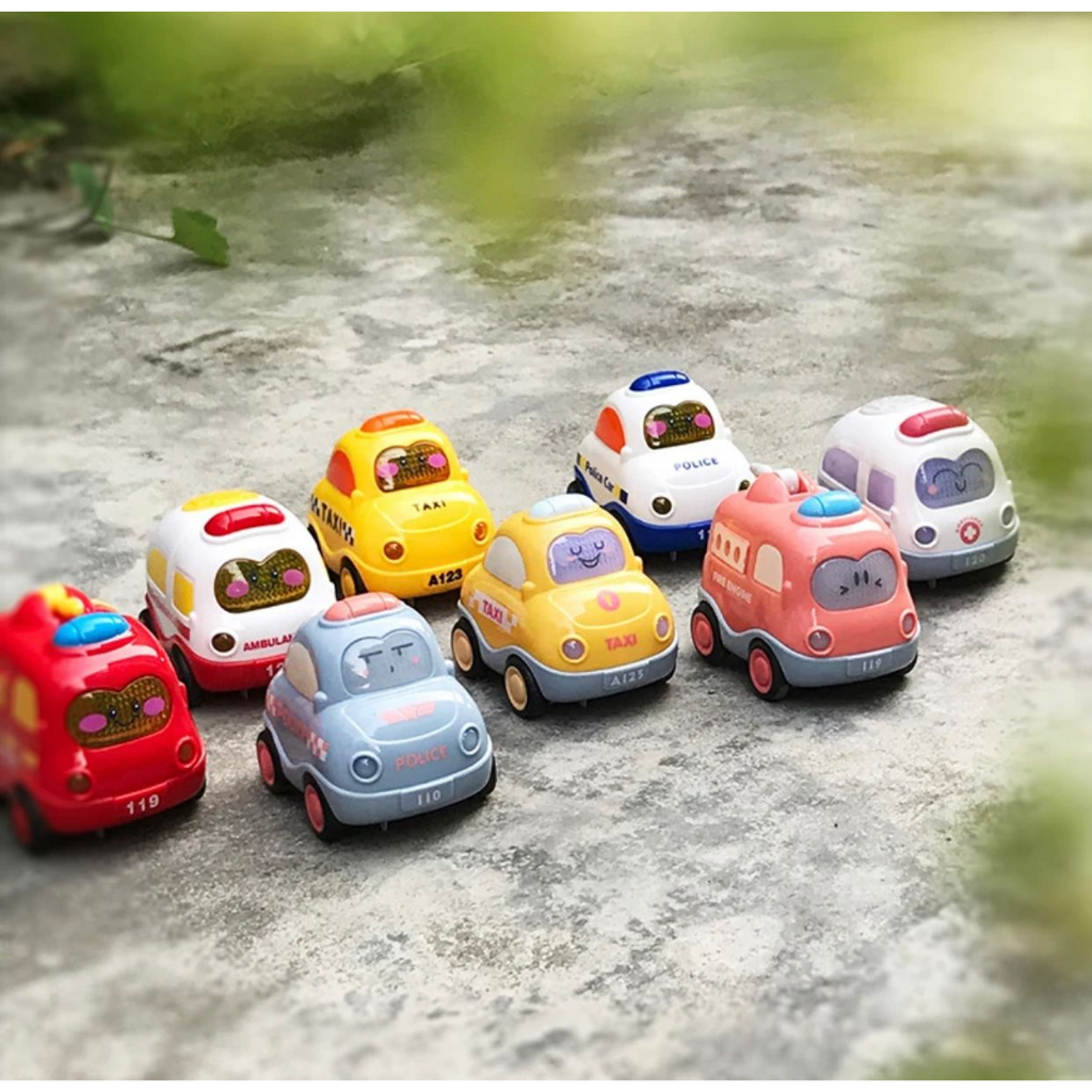 Jual Mainan Miniatur Cartoon Car Toys - Sensory Play Toys Safety ...