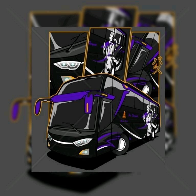 Jual [15k 15stiker anti air] sticker bus Haryanto mania busmania stiker ...