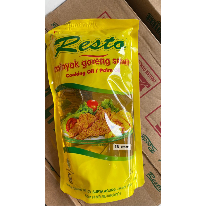 Jual Ready!! Minyak Goreng Resto 1L, 2L, 900 ml, 1800ml, 450ml | Shopee ...