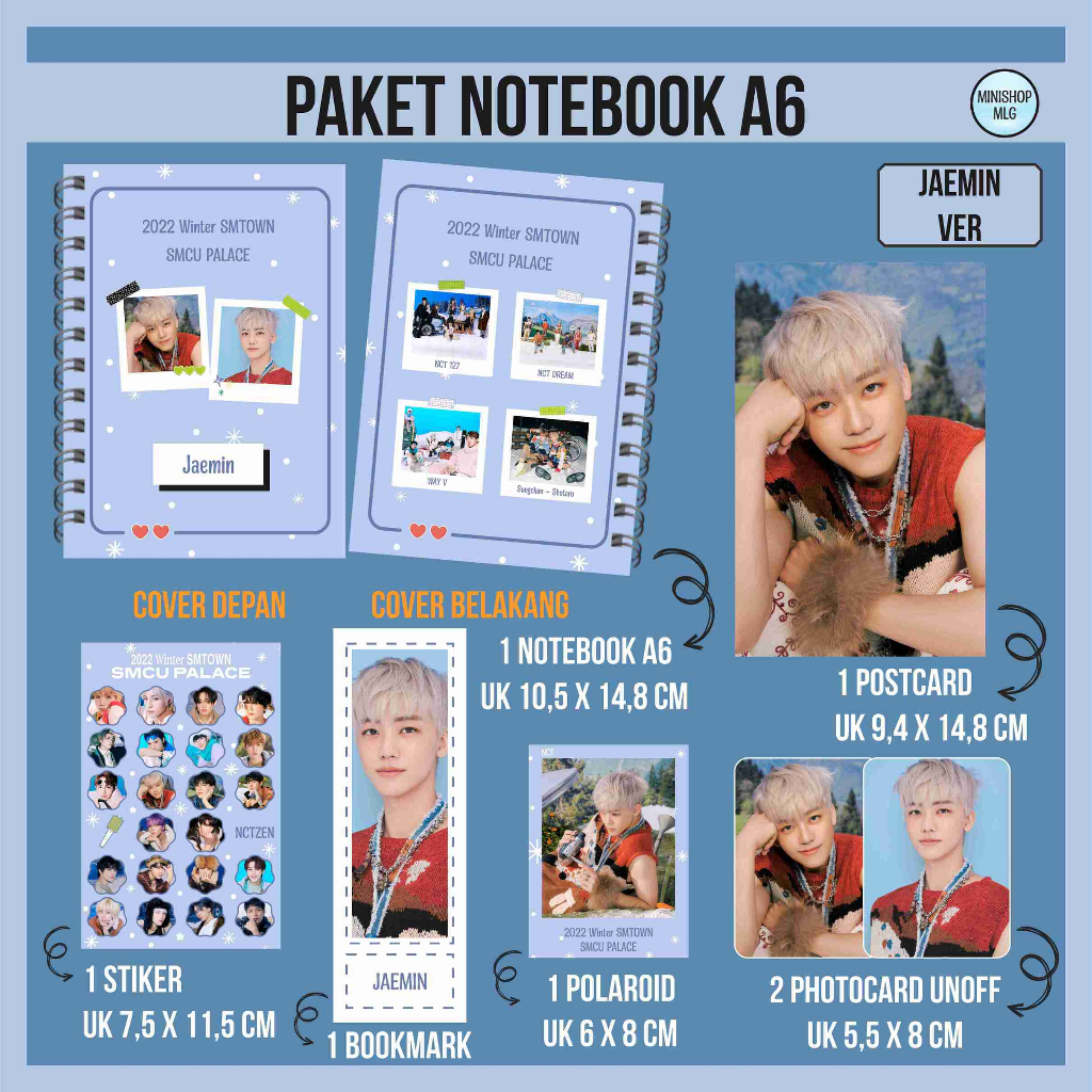 Jual PAKET HEMAT NOTEBOOK NCT SMCU PALACE - NOTEBOOK NCT UNOFFICIAL ...