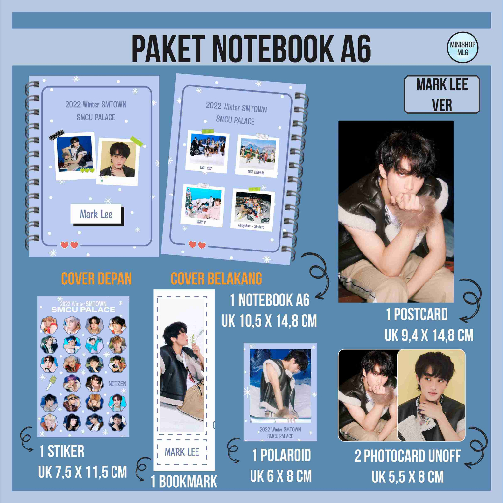 Jual PAKET HEMAT NOTEBOOK NCT SMCU PALACE - NOTEBOOK NCT UNOFFICIAL ...