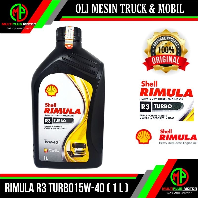 Jual Oli mesin DIESEL Shell RIMULA R3 TURBO 15W-40 (1L) ORIGINAL 100% ...