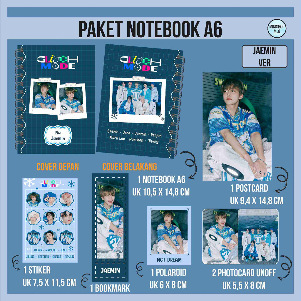 Jual PAKET HEMAT NOTEBOOK NCT DREAM GLITCH MODE - FANKIT NCT DREAM ...