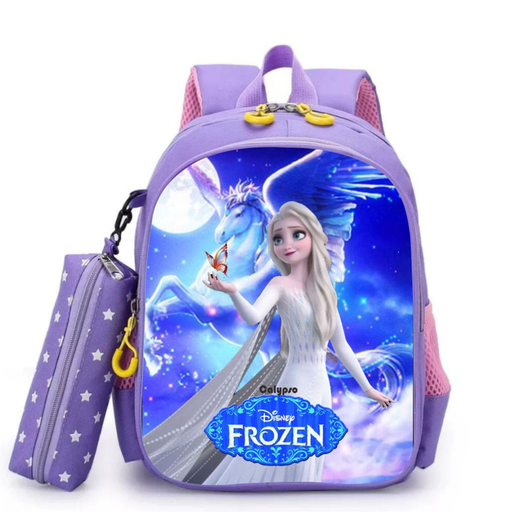 Jual Tas Ransel Sekolah Sekolah Anak Perempuan PREMIUM Karakter Disney ELSA frozen magic 2in1 ...
