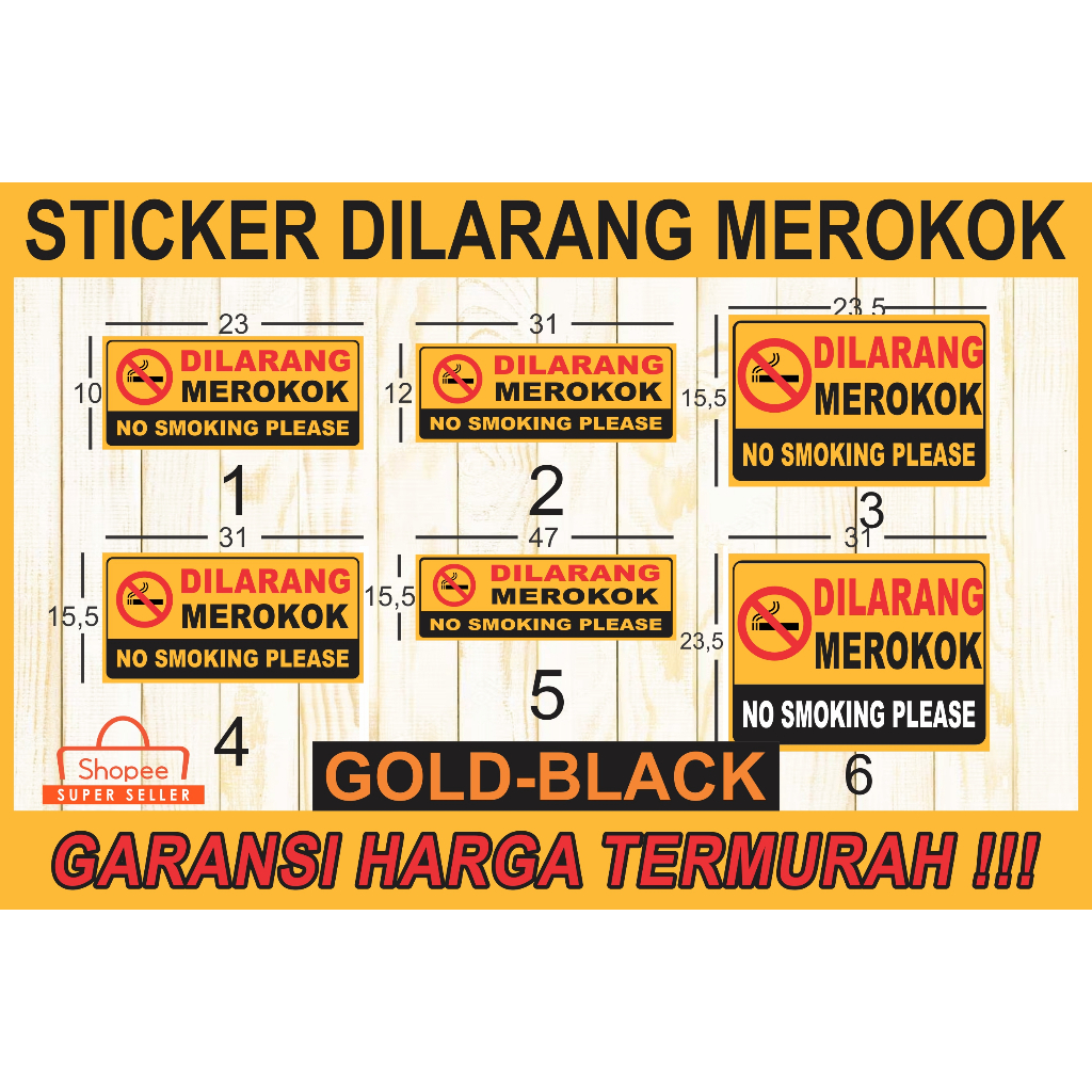 Jual STICKER DILARANG MEROKOK | Shopee Indonesia